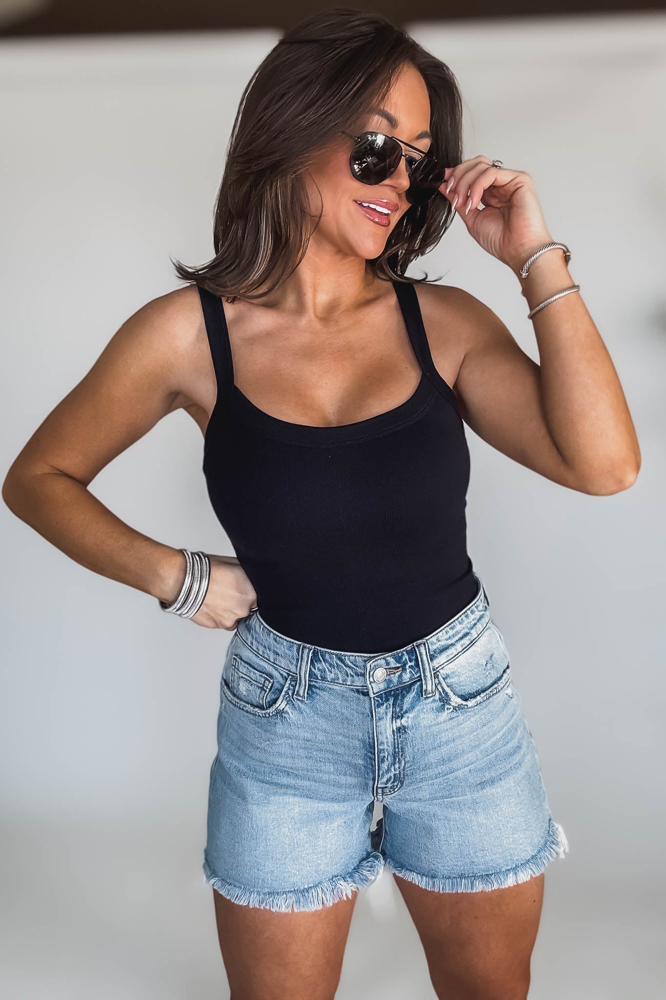 Glide Fit Black Seamless Cami – Stella Rae’s